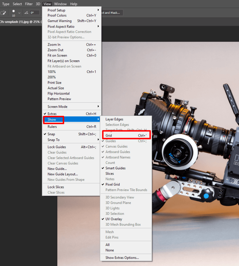 How To Create Grid Lines In Photoshop Quickly Set Your Grids For
